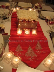 Winter Cardinal | Tablescapes at Table /Twenty-One