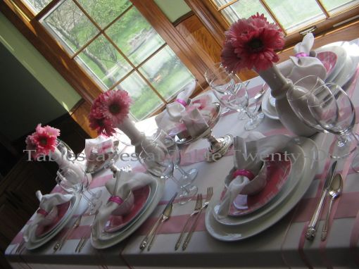 Pink Plaid & Posies | Tablescapes at Table /Twenty-One