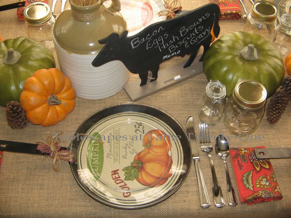 September Harvest Breakfast Tablescape | Tablescapes at Table /Twenty-One