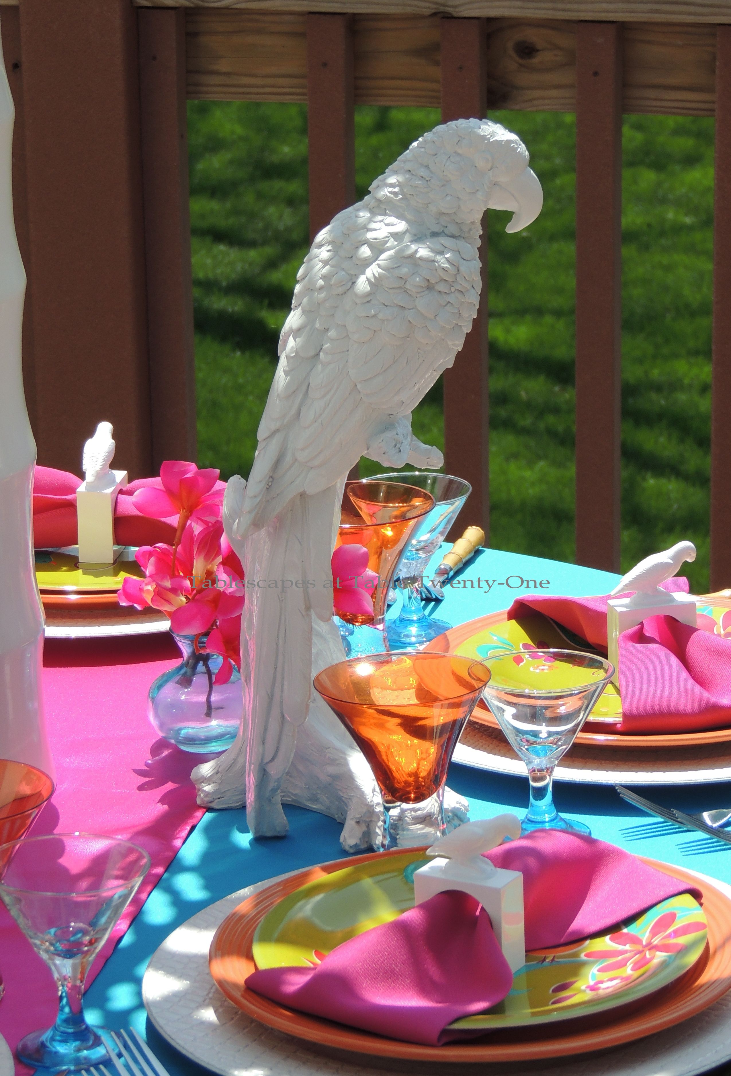 Caribbean Queen – One Table, Three Looks | Tablescapes at Table /Twenty-One