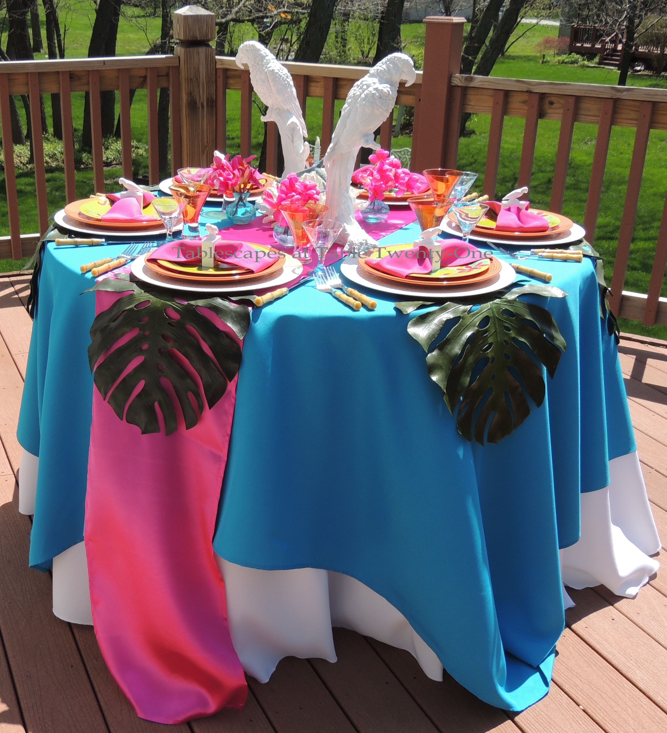 Caribbean Queen – One Table, Three Looks | Tablescapes at Table /Twenty-One