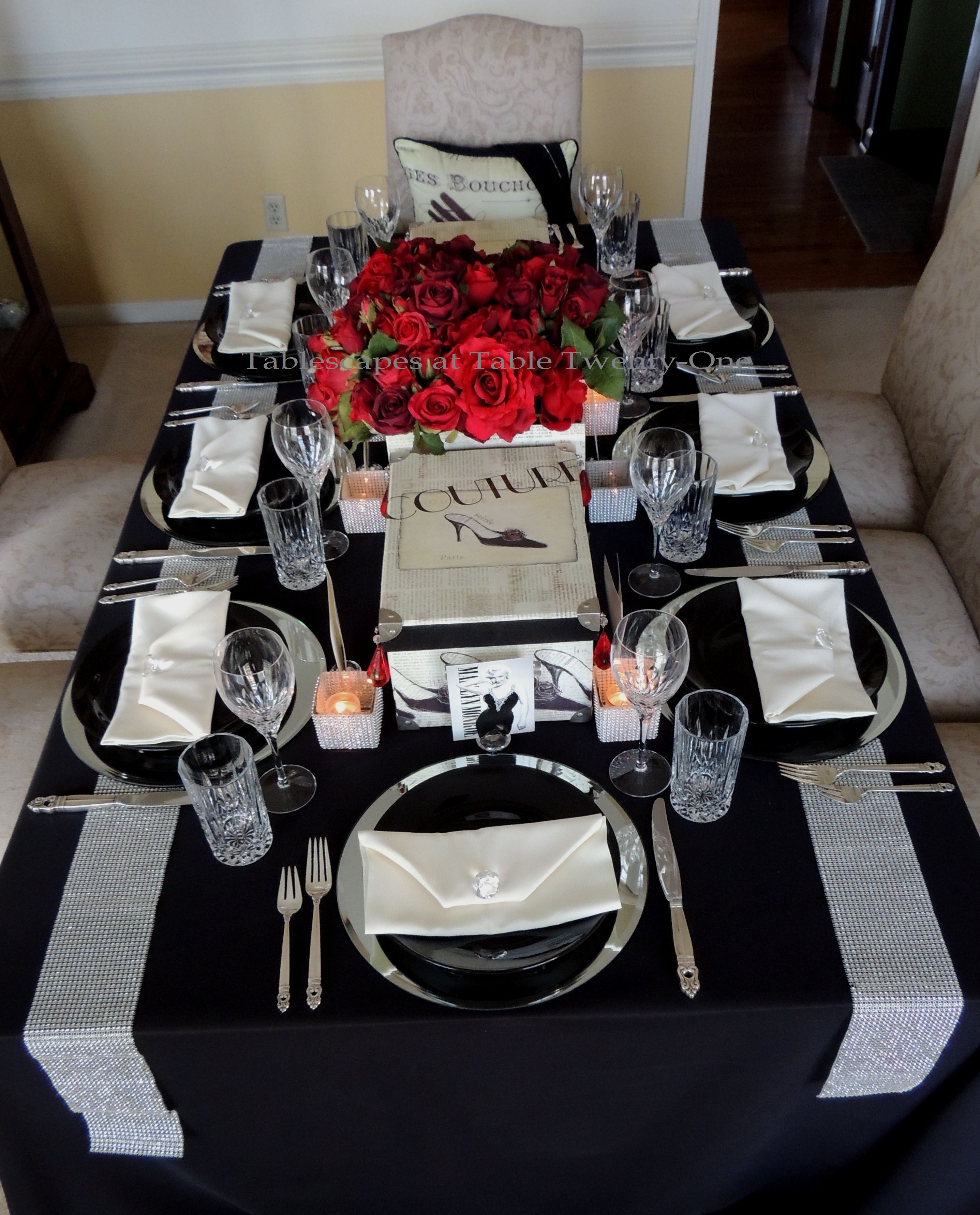 Diamonds Are A Material Girl’s Best Friend | Tablescapes at Table ...