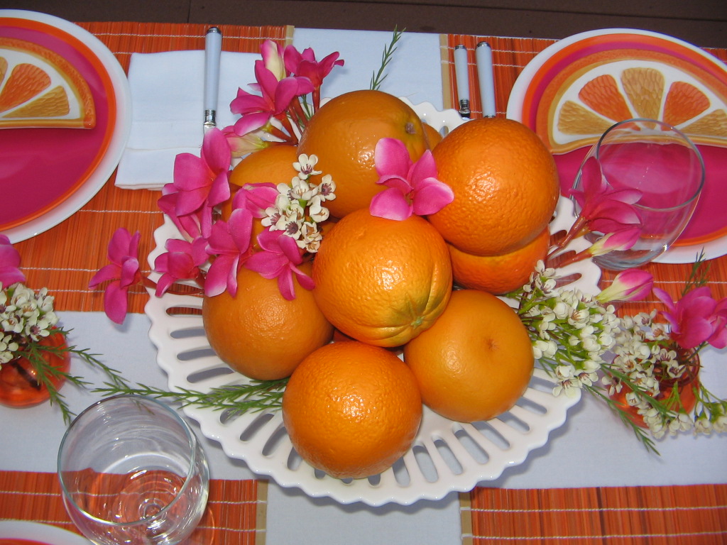 Oranges & Blossoms | Tablescapes at Table /Twenty-One