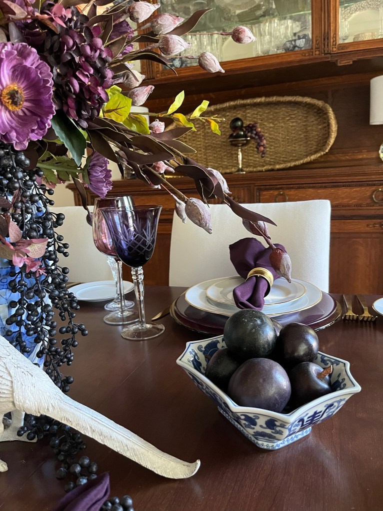 Plum Perfect for Early Fall | Tablescapes at Table /Twenty-One
