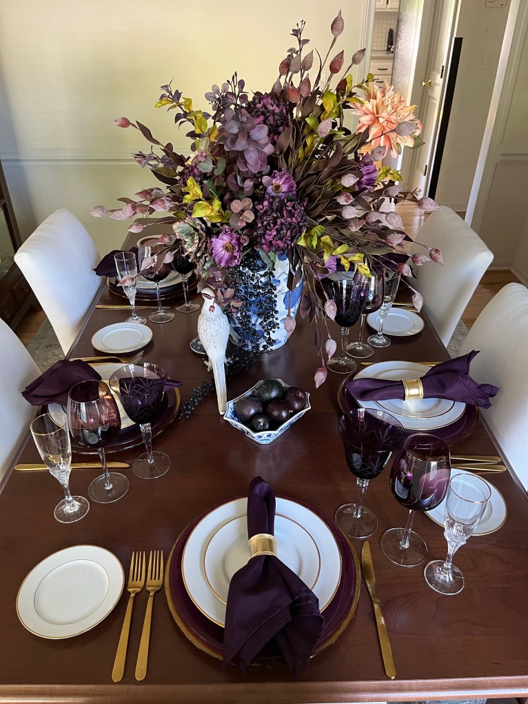 Plum Perfect for Early Fall | Tablescapes at Table /Twenty-One